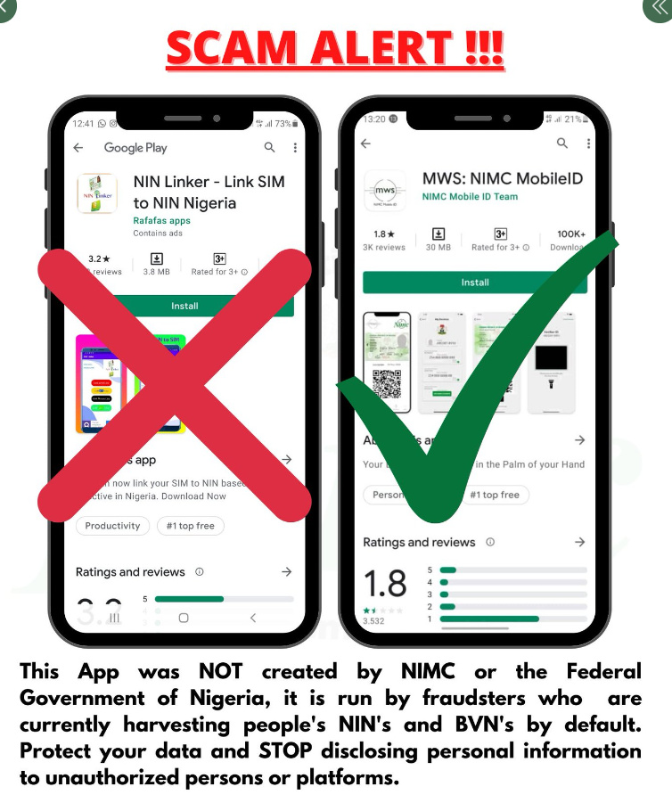 NIN, BVN, NIMC MobileID App, NIN Linker app, Linking/Registration ...