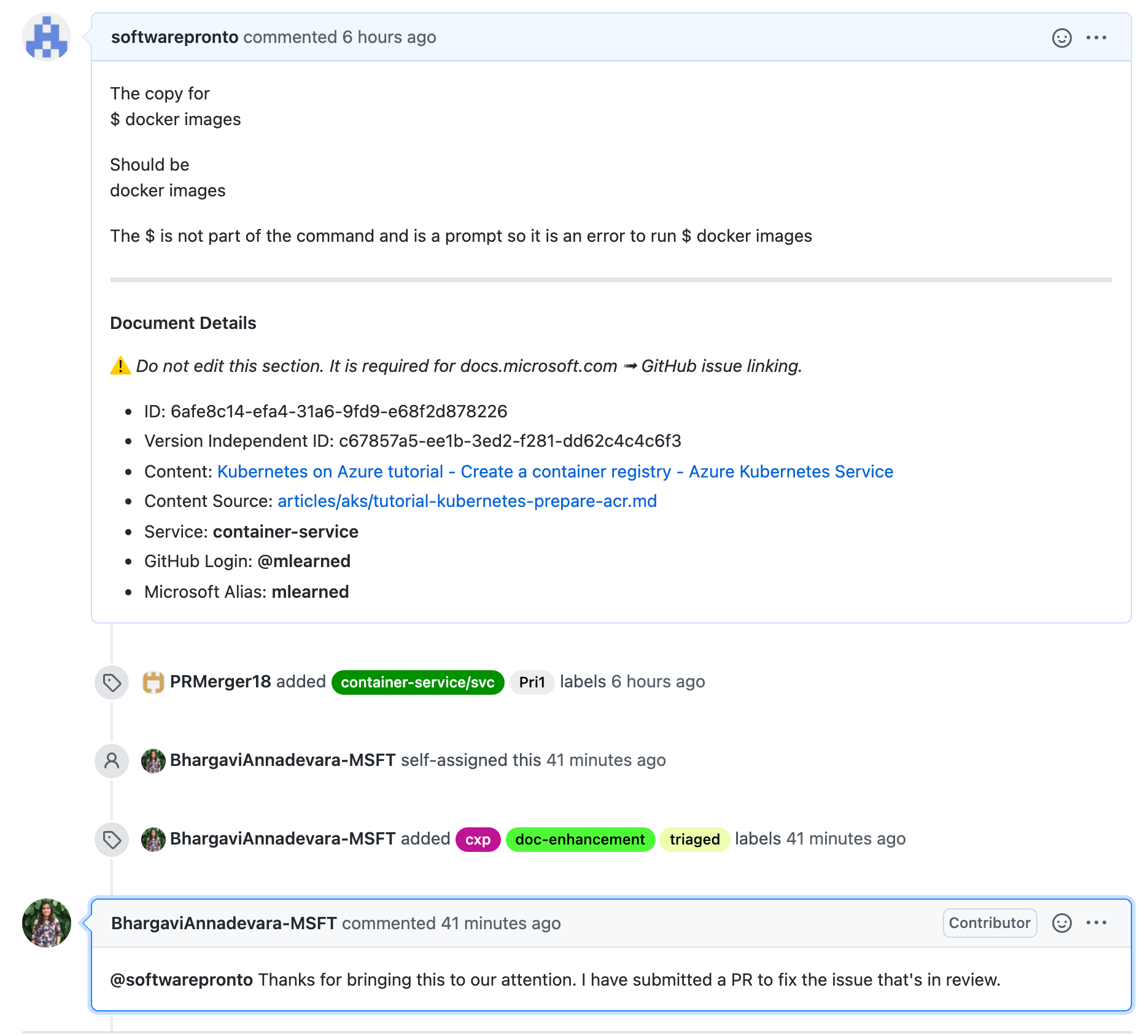Jan David Narkiewicz Developer Microsoft Documentation Does Microsoft Follow Up On User