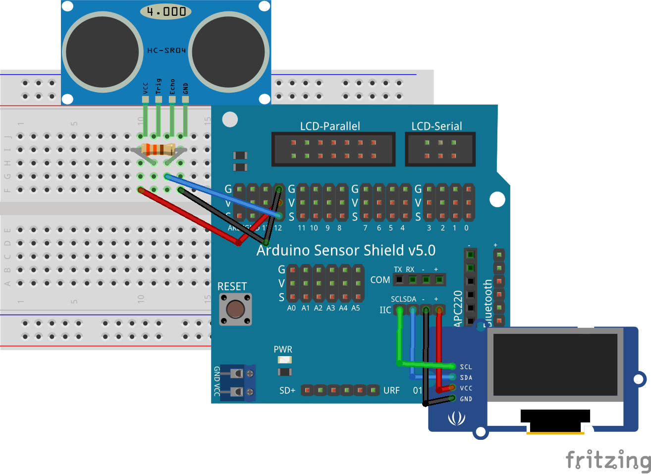 雲林SONG: HC-SR04 與 NewPing Library的結合