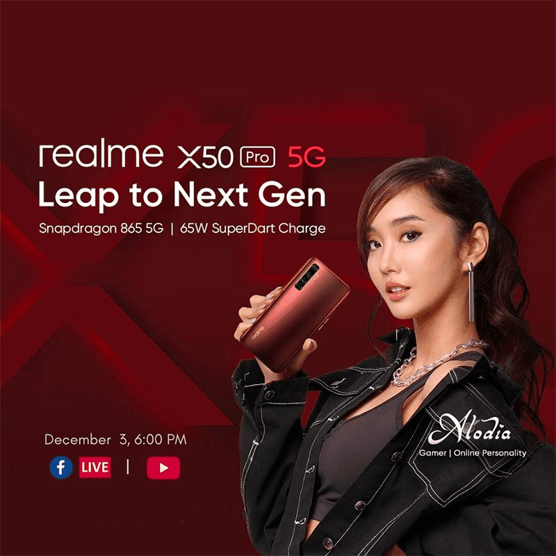 realme X50 Pro 5G with SD 865, 65W charging endorsed by Alodia Gosiengfiao!