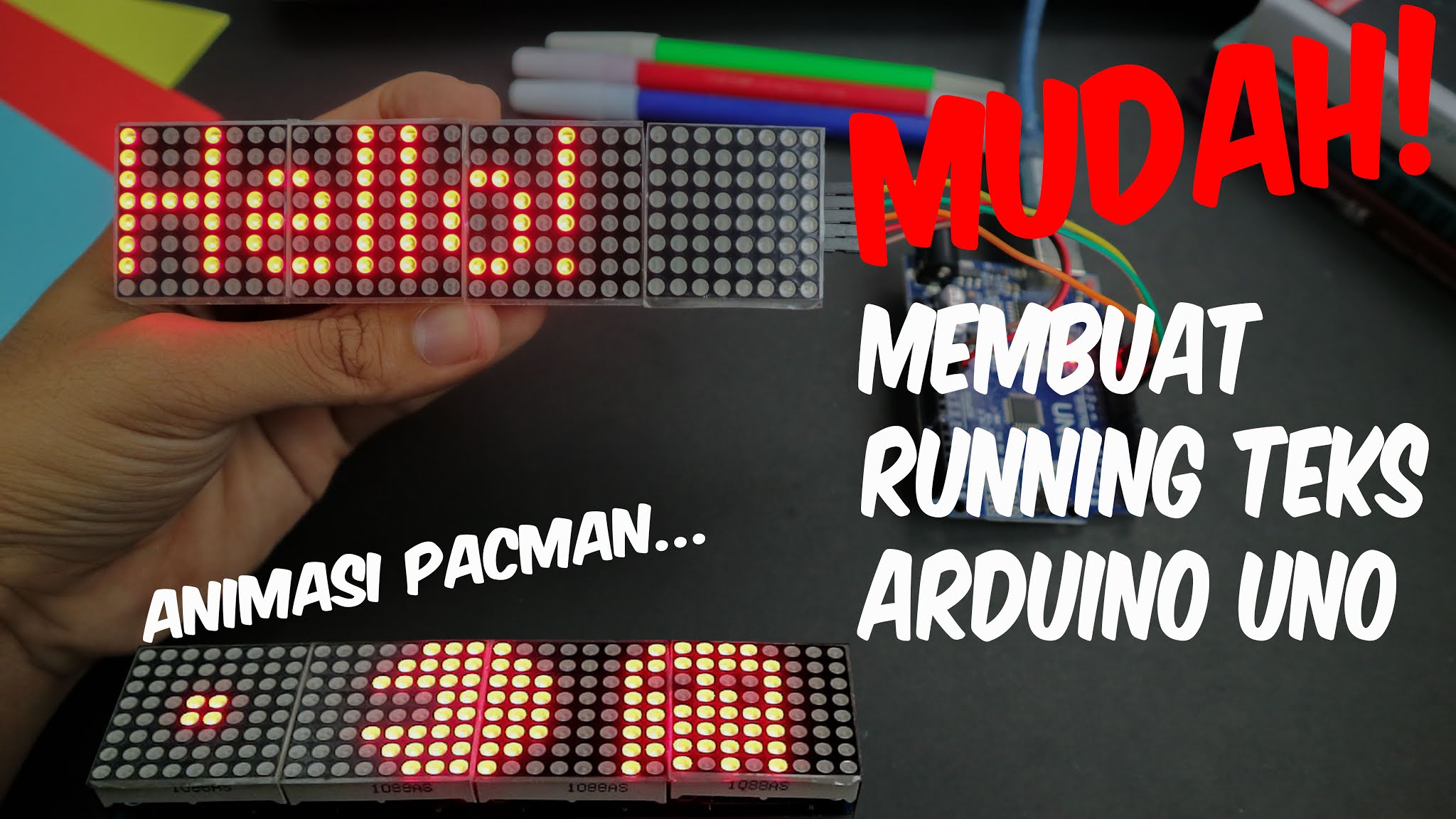 Membuat Teks Berjalan dengan Dot Matrix MAX7219 – Project Arduino Mudah ... Membuat Teks Berjalan dengan Dot Matrix MAX7219 – Project Arduino Mudah ...