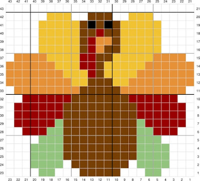 Kelly's Classroom Online: Minecraft Math: Thanksgiving Pixel Art