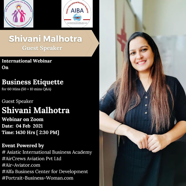 Portrait of Business Woman: Aparna Raja Guest Speaker👉 "Great Body ...