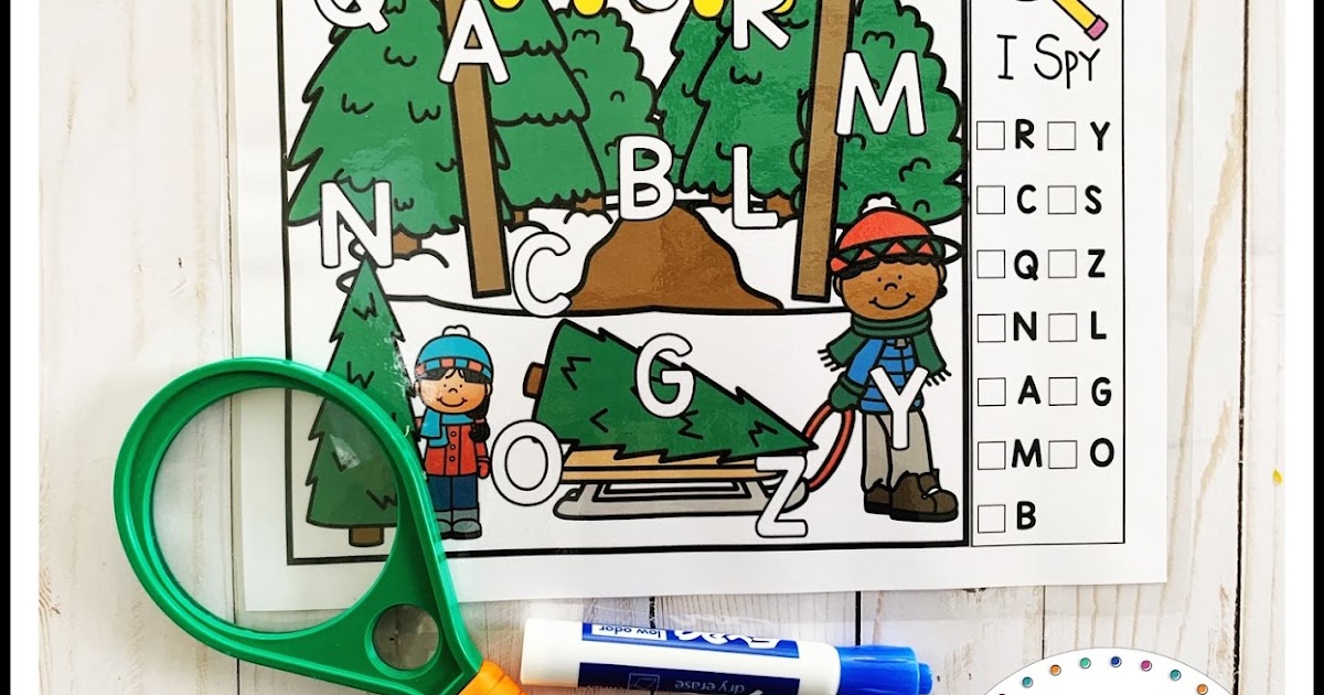 December Alphabet Mats for Preschool | Busy Hands and Minds