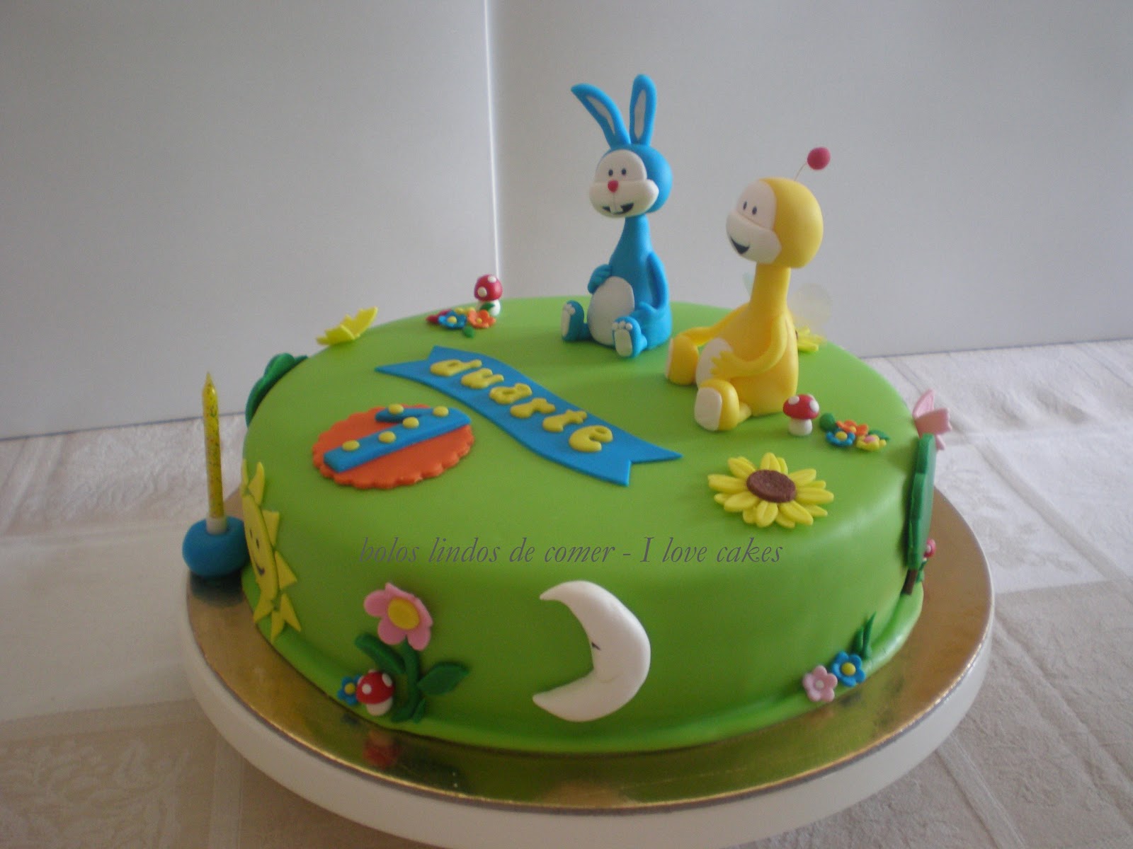 Bolos lindos de comer: Bolo Uki e coelho / Uki and rabbit cake