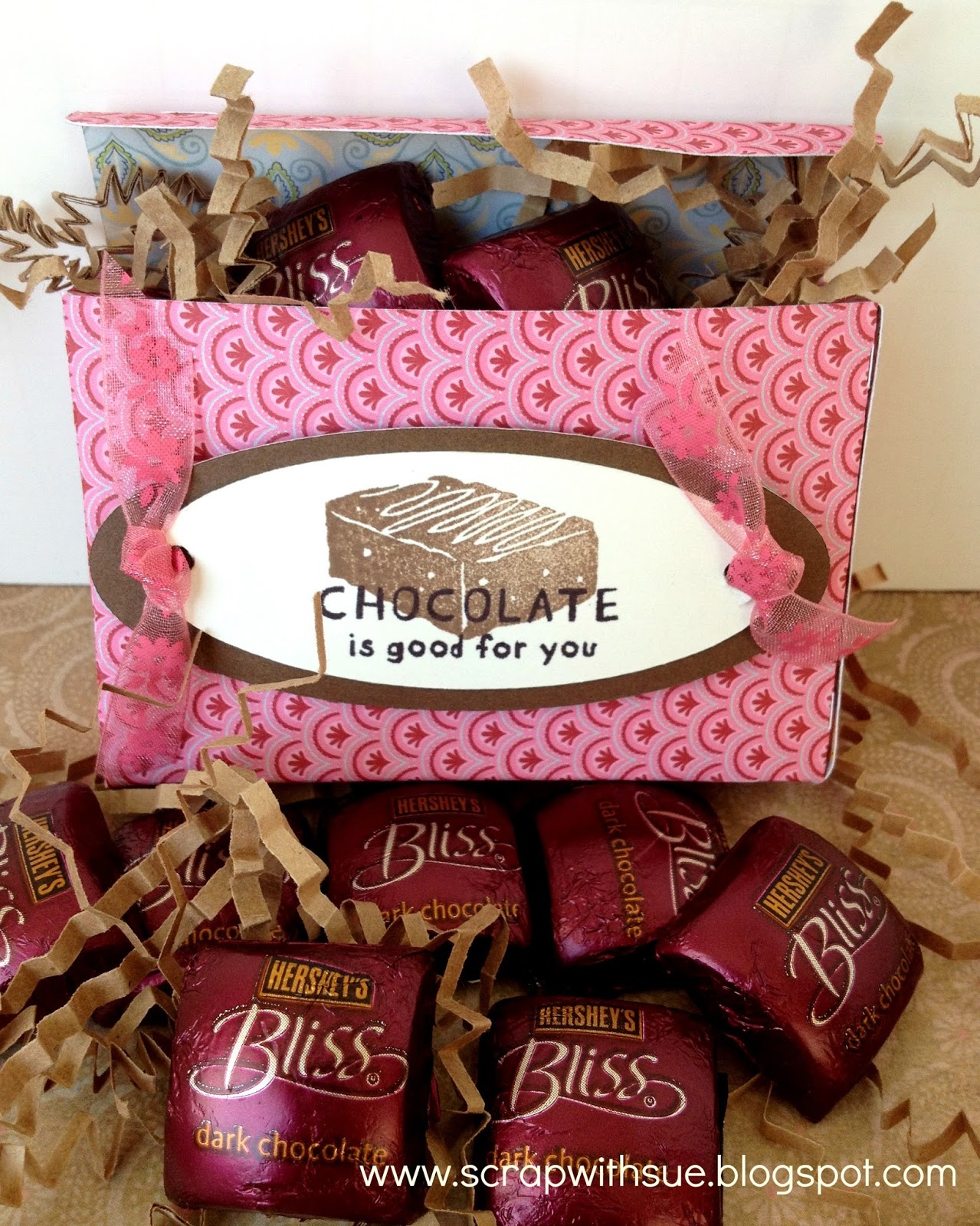 Scrap with Sue: Chocolate Affair Stamp set - August SOM - Artiste ...