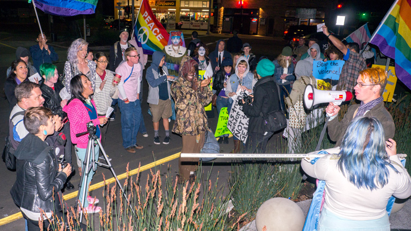 Eye Paint Art: Rally to Defend Trans* Rights!