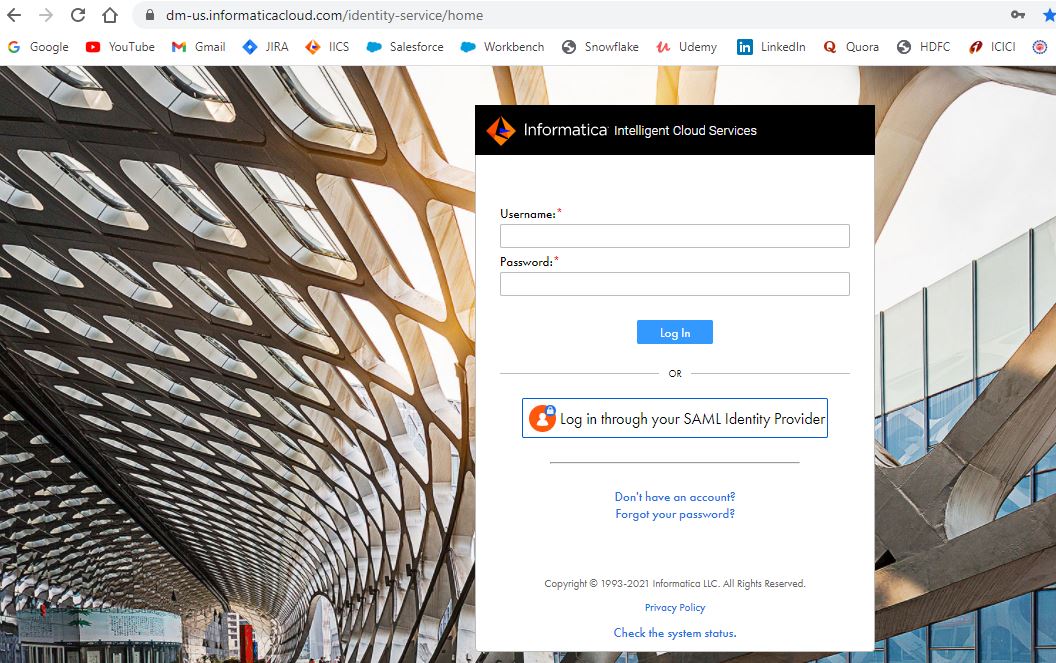 Informatica Cloud Login
