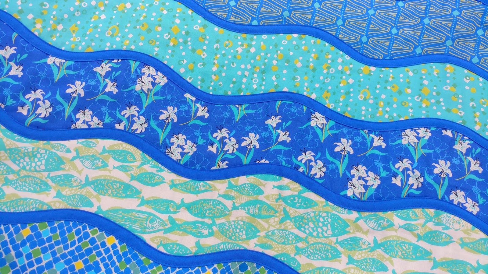 Slice of Pi Quilts: High Tide at Kiamesha Lake