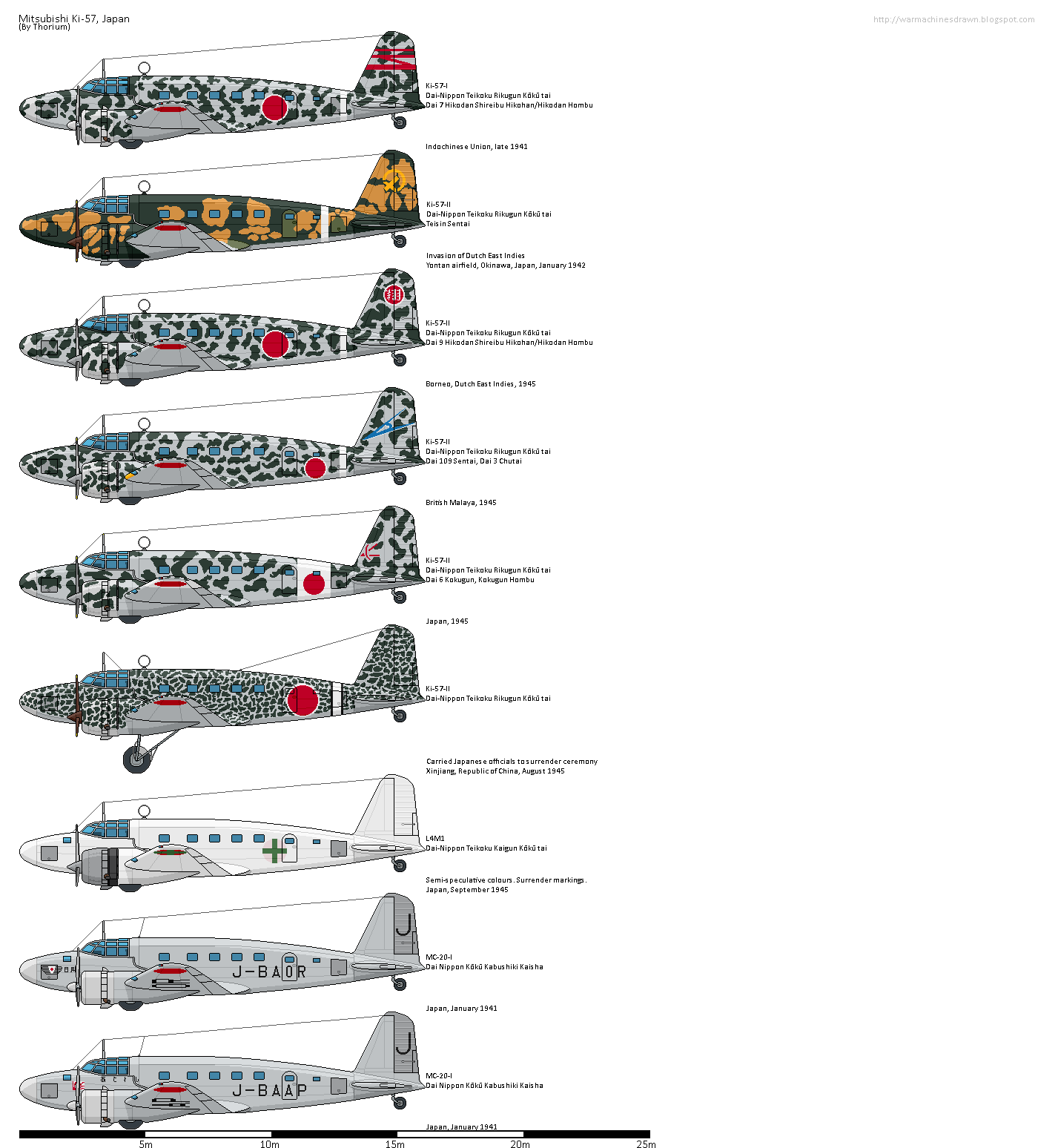 War Machines Drawn: Mitsubishi Ki-57, Japanese users