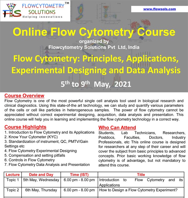 Online Flow Cytometry Course: Principles, Applications, Experimental ...