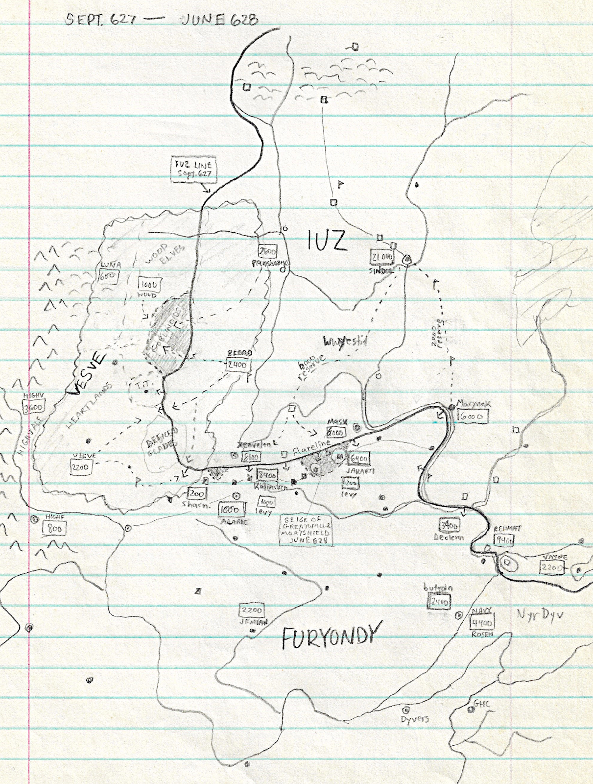 Greyhawkery: Furyondy-Iuz War Map, Part 1