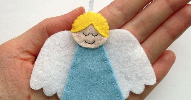 Bugs and Fishes by Lupin: How To: Felt Angel Ornament #2