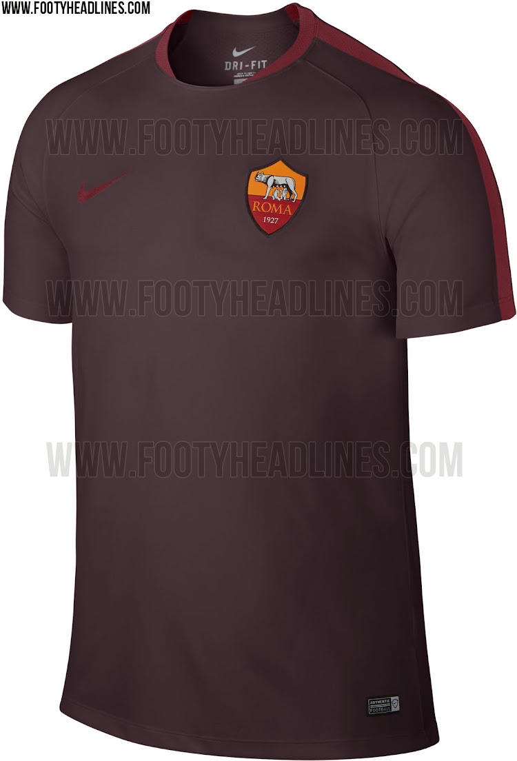 AS Roma 15-16 Pre-Match and Training Shirts Released - Footy Headlines