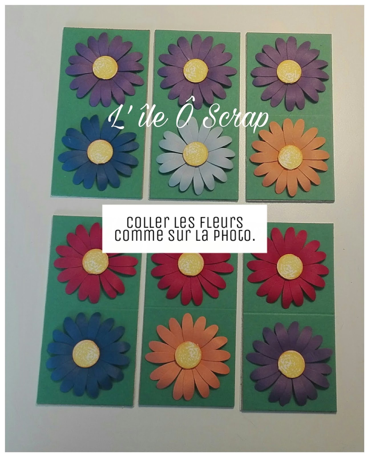 L'île Ô Scrap: TUTO PHOTOS / JEU DE DOMINO " UN PETIT AIR DE PRINTEMPS