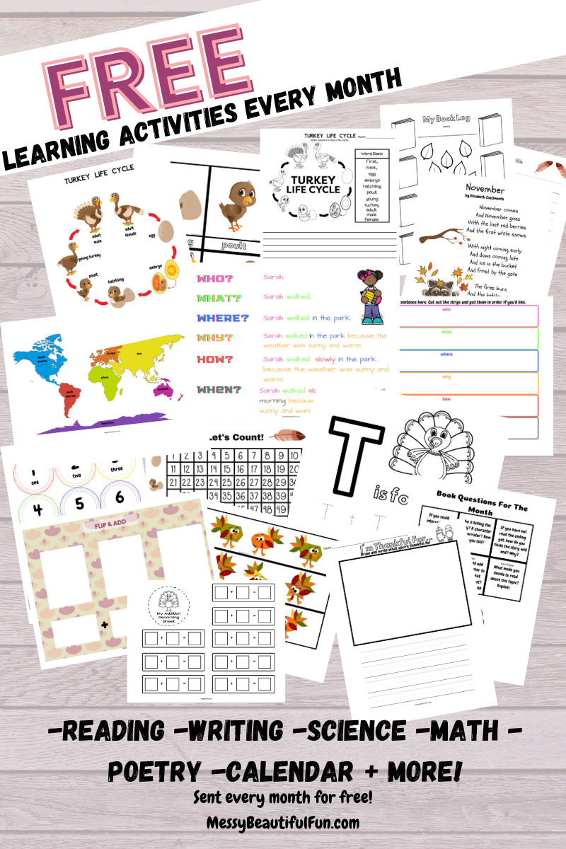 Messy, Beautiful, Fun: November Subscriber Freebie Pack Sneak Peek!