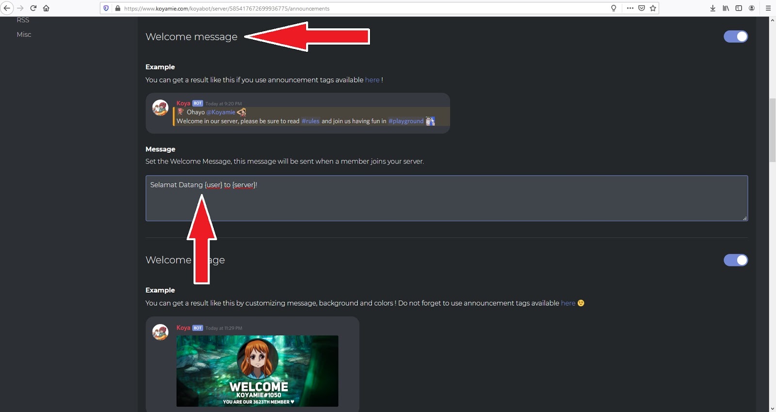 √ Cara Membuat Message Welcome Dengan Gambar Ke User Yang Baru Join ...