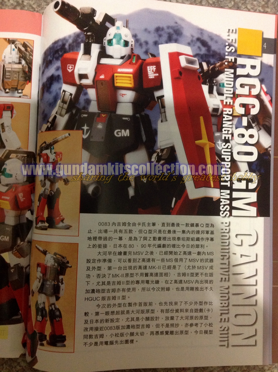 HGUC 1/144 RGC-80 GM Cannon Conversion kit