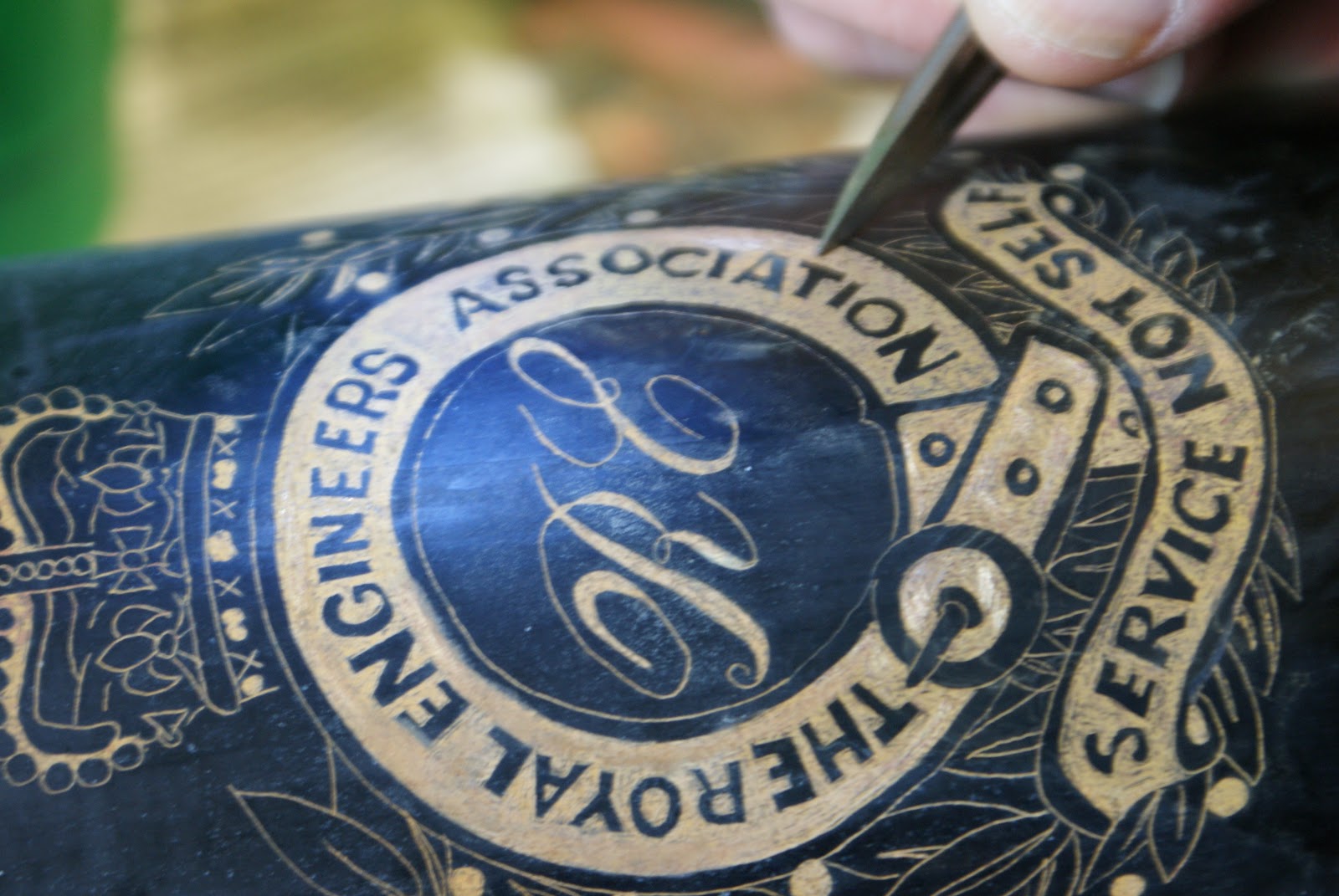 Trench Art: Turning Swords into Ploughshares: How to etch a brass shell ...