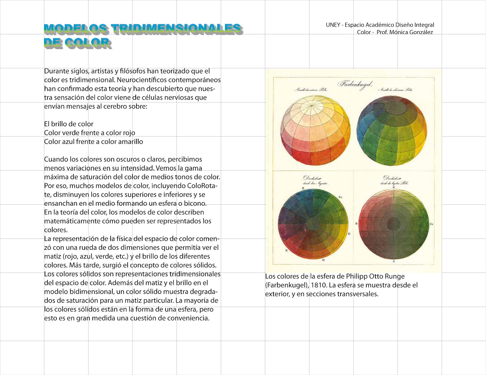 coloruney: Síntesis y Dimensiones del Color - Modelos Bi y tridimensionales