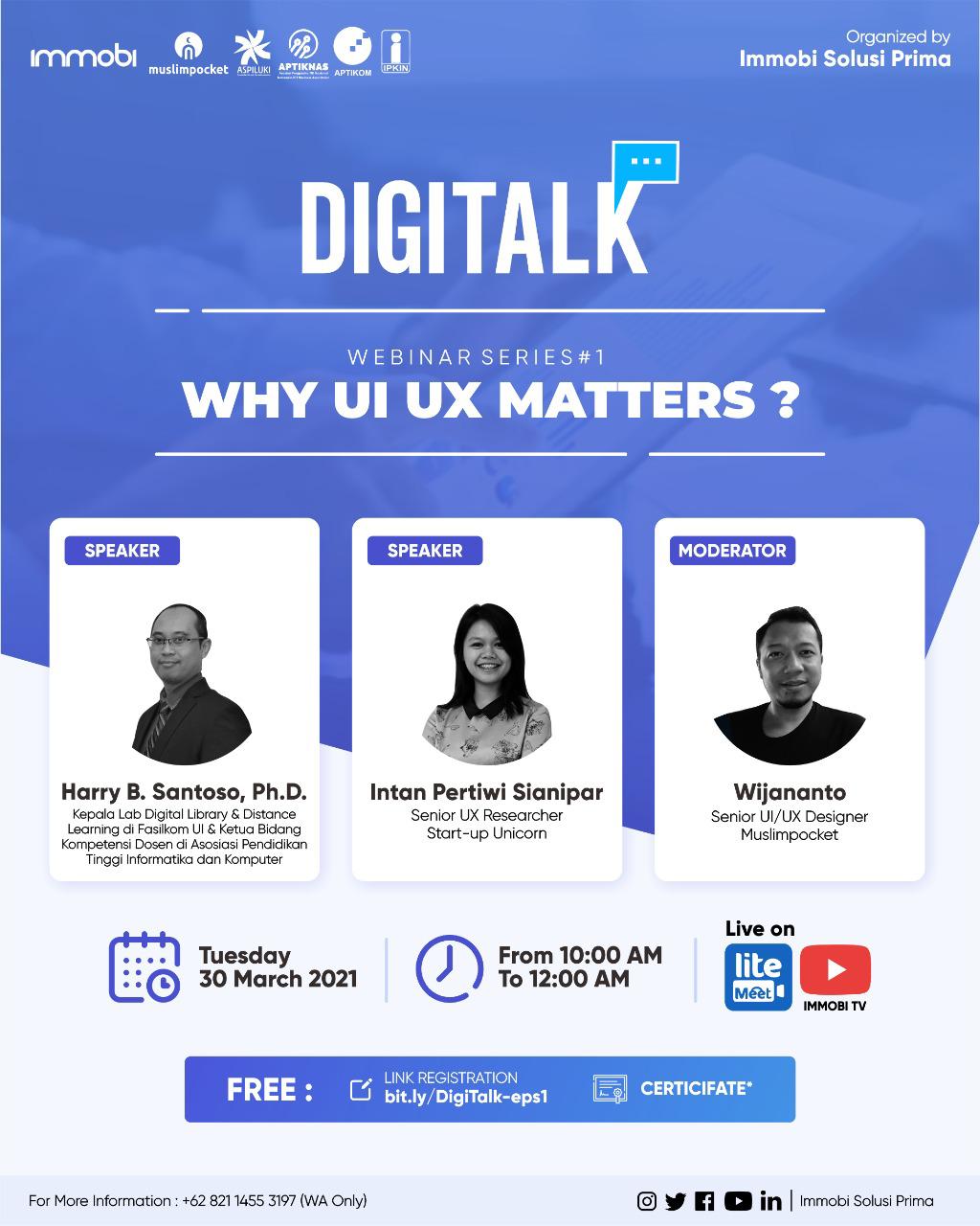 Webinar Why UI/UX Matters - 30 Maret 2021