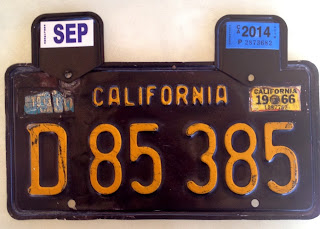 OLE BLUE: Old EBAY License Plate Accepted by CA-DMV