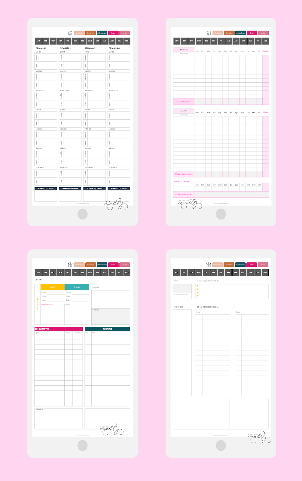 Creative Mindly: Agenda 2019 2020 Iphone
