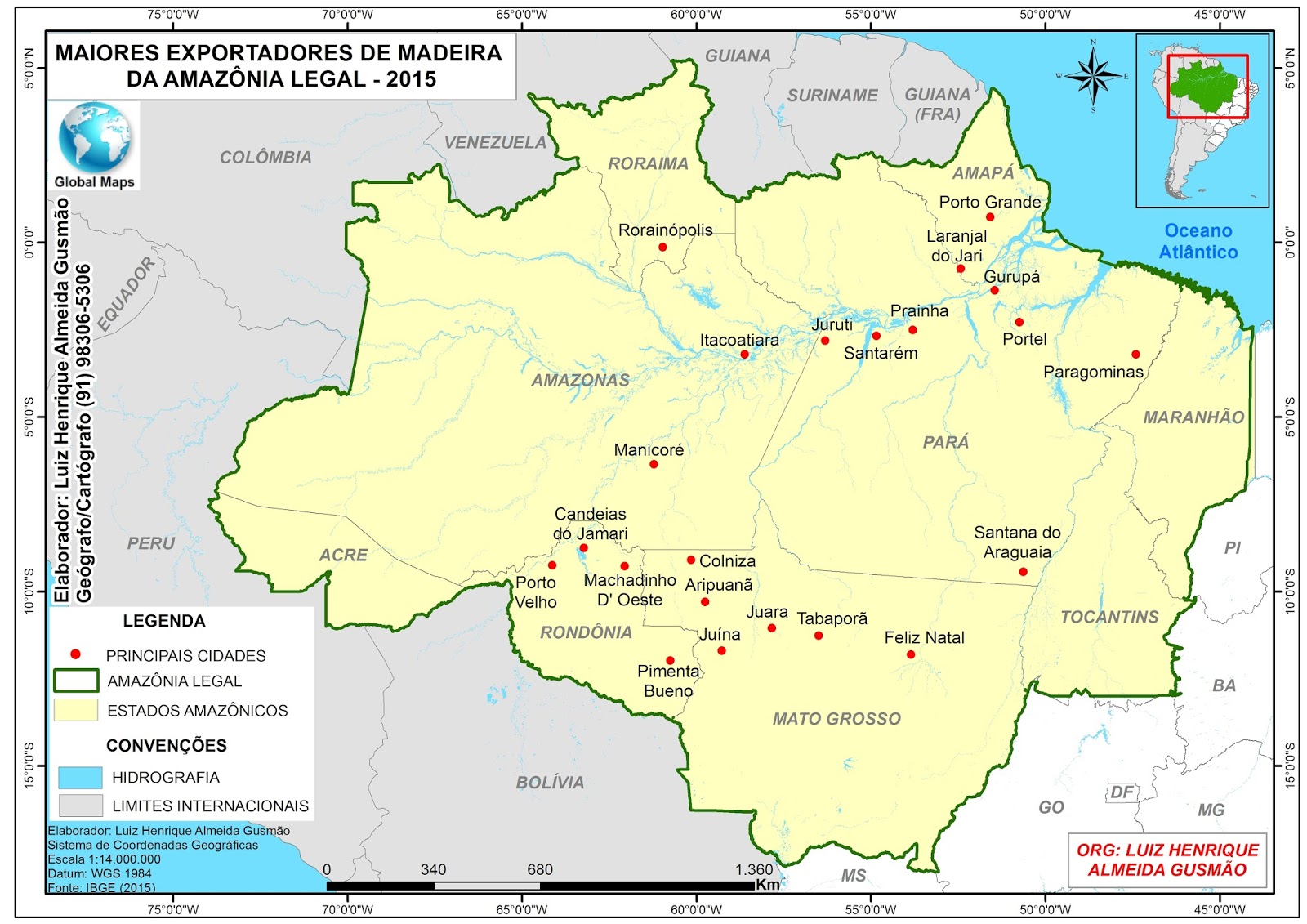 Geografia e Cartografia Digital: Cartografia da Atividade Madeireira na ...