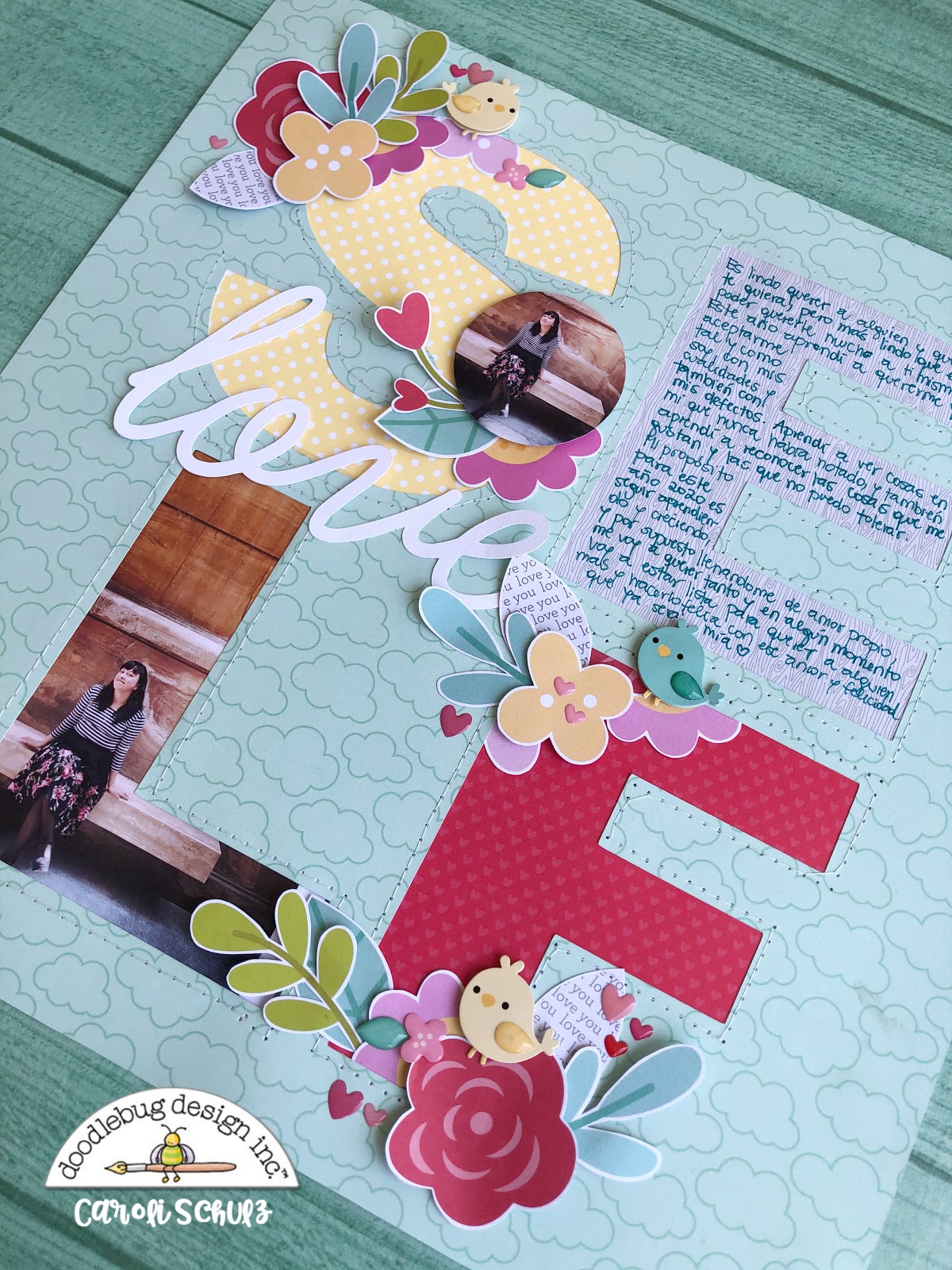 Doodlebug Design Inc Blog: LOVE NOTES Layout | with Caroli