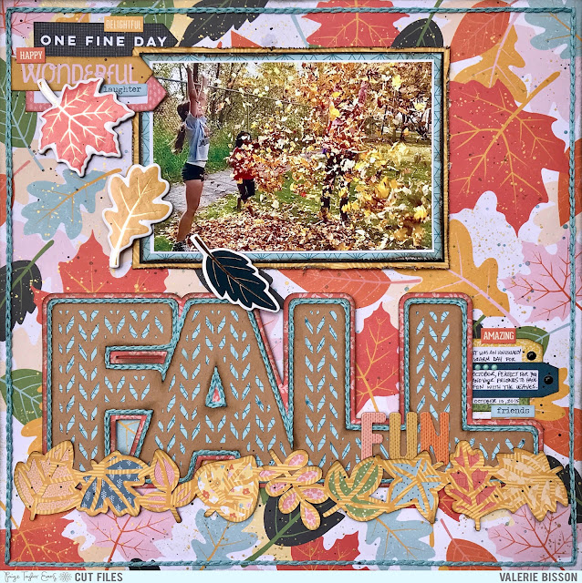Fall / Autumn Title Layout by Valerie Bisson | Paige Taylor Evans