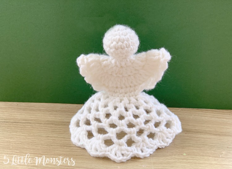 5 Little Monsters: Lacy Crocheted Angel Ornament