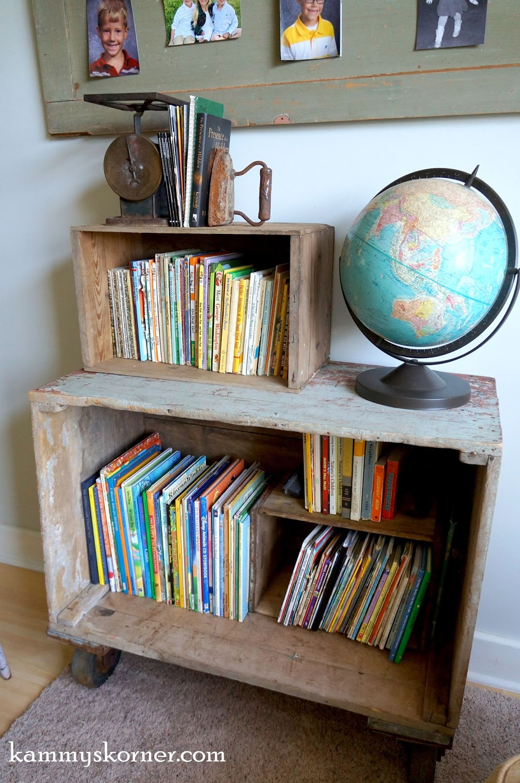 Kammy's Korner: The Cob Box Book Case {Revamped Family Heirloom}