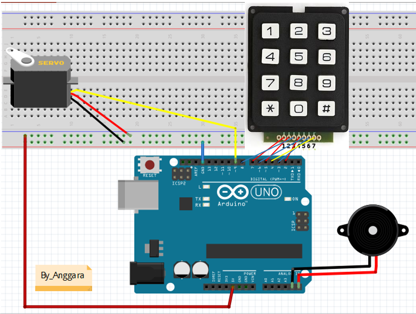 QNCC-Tech: Arduino - Project Sederhana Mengendalikan Servo Dengan Password