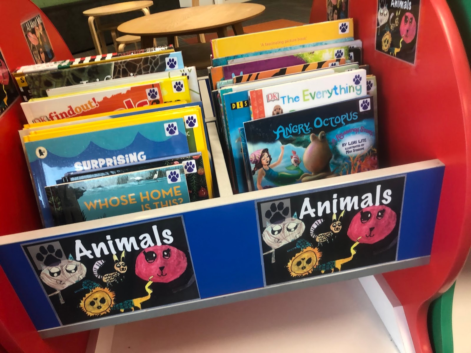 Rawhiti Library Voice: Library signage...Front Facing Non-Fiction...