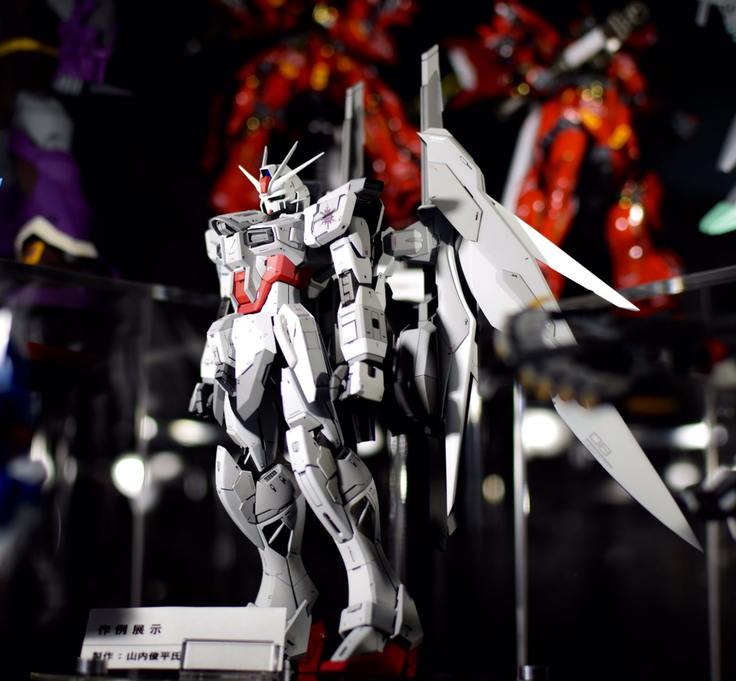 GUNDAM GUY: MG 1/100 Impulse Gundam Blanche Custom Build - On Display ...