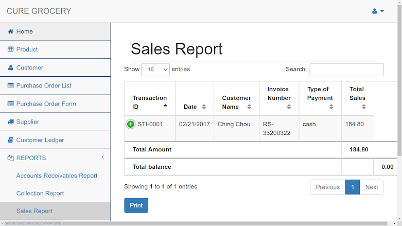 Store Grocery and Sales Inventory System Project Free Source Code in ...