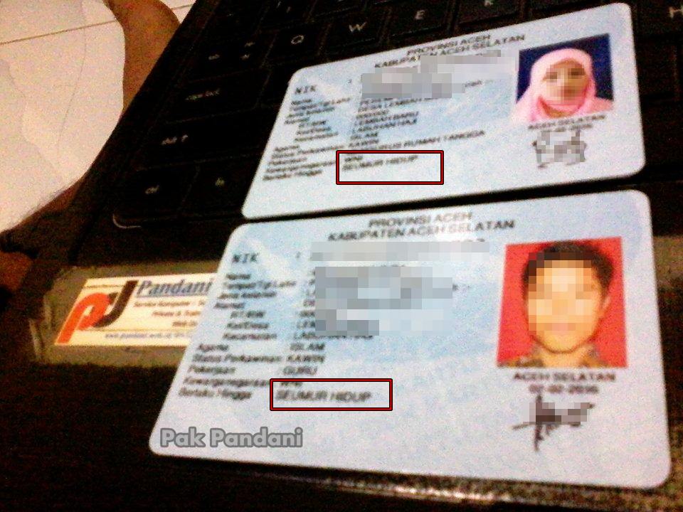 E-KTP Saya Sekarang Berlaku Seumur Hidup