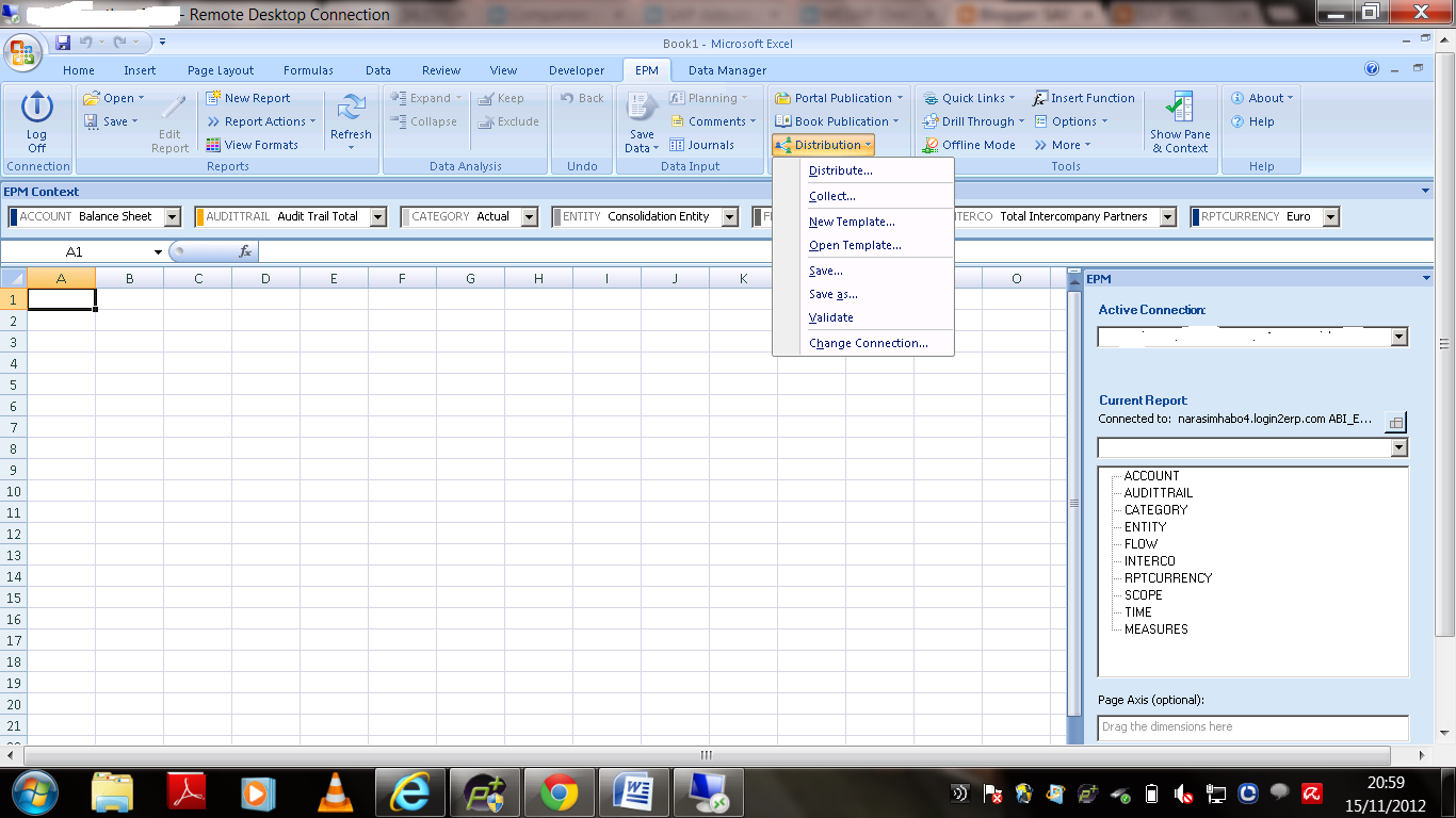 SAP BPC: SAP BPC Distribution and Collection: