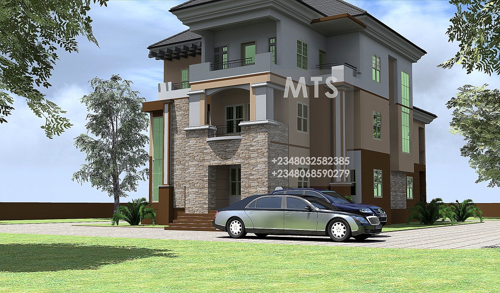 7 Bedroom Duplex - Modern and contemporary Nigerian building Designs