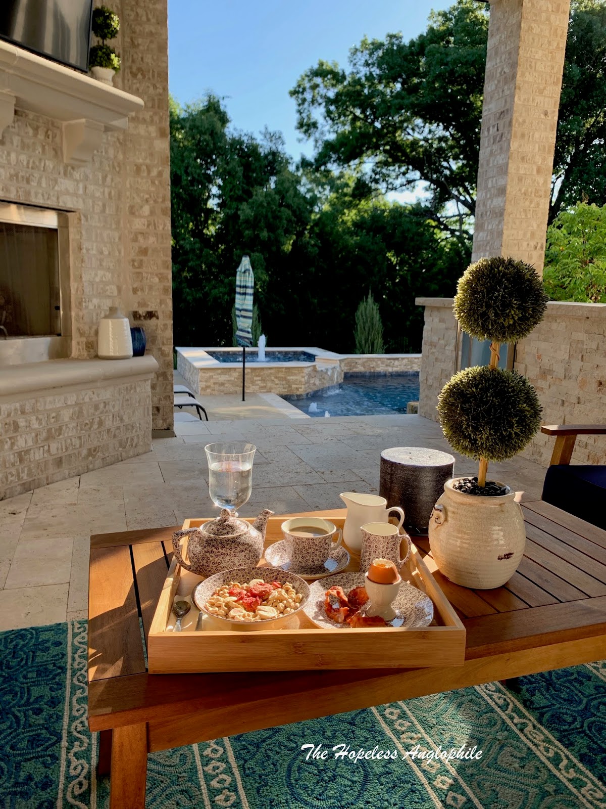 The Hopeless Anglophile: Back Porch Breakfast with Burleigh