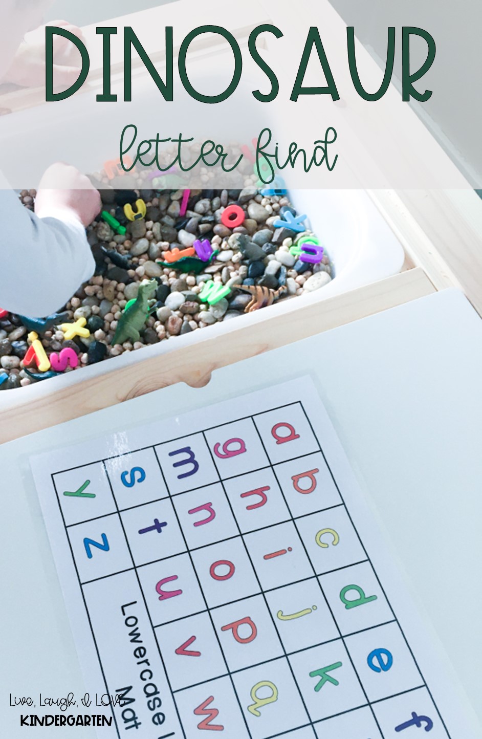 We are starting our dinosaur week with some a fun letter hunt!