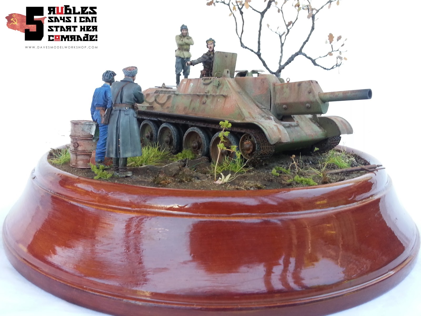 Dave's Model Workshop: Soviet SU-122 diorama - still photographs
