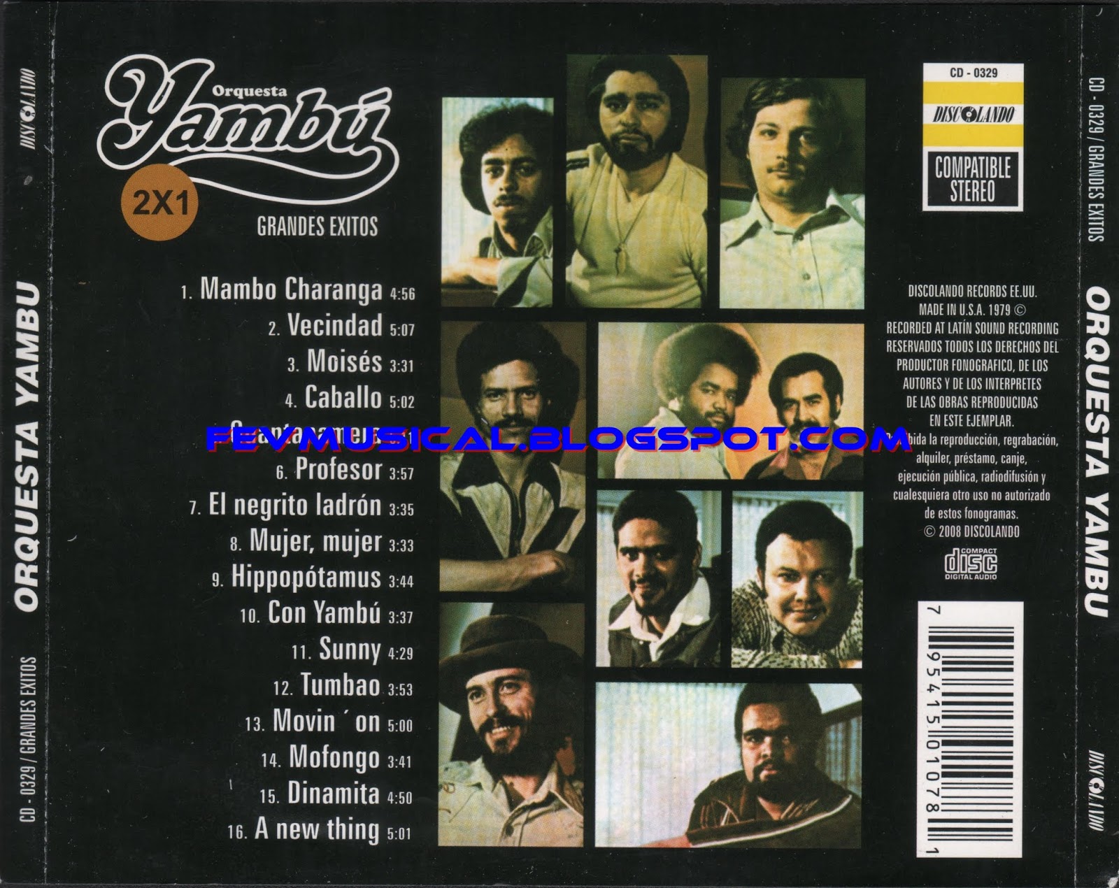 FEV MUSICAL: 2008 - Orquesta Yambu - 2x1 Grandes Exitos (Discolando)