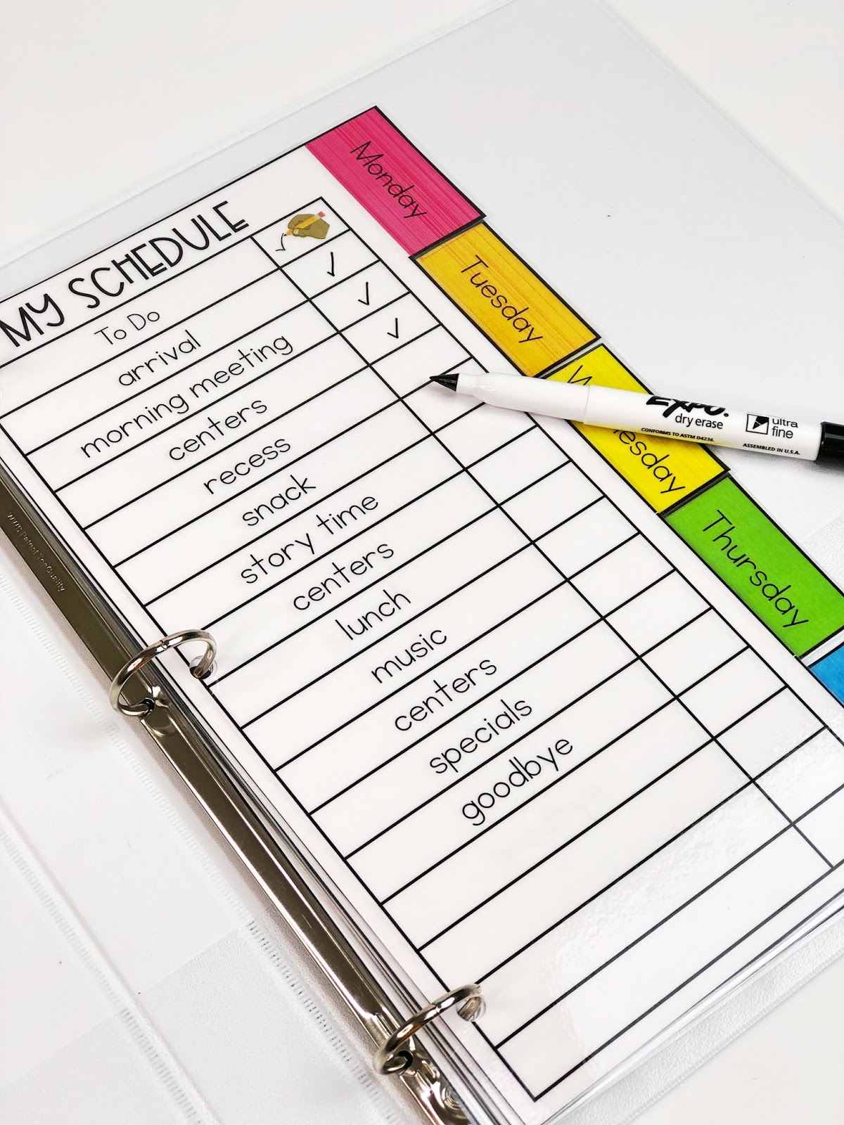 Portable Schedules in Special Education - My Special Learners