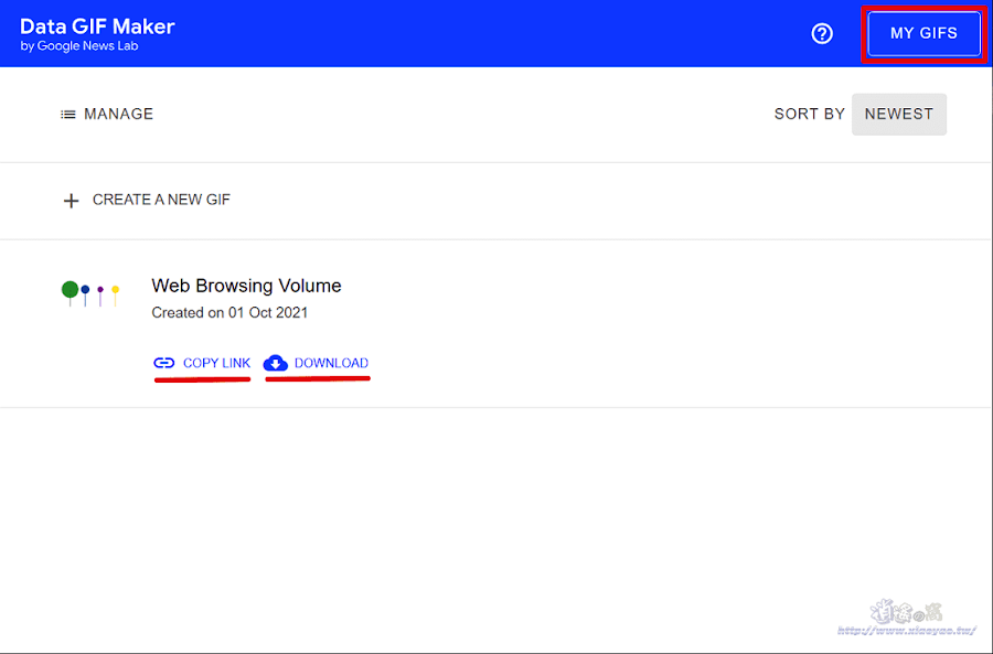 Data GIF Maker 免費動態圖表產生器，線上製作 GIF 動圖來呈現數據資料