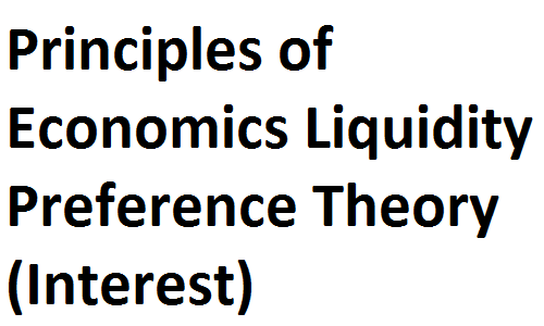 ICS FA ICom Notes Class XI Principles of Economics Liquidity Preference ...