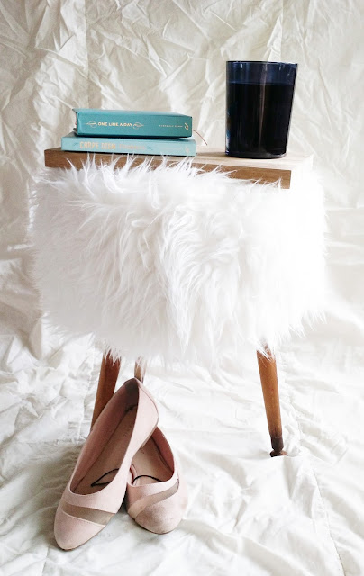 Hello, Wild Things: DIY Faux Fur Covered Stool