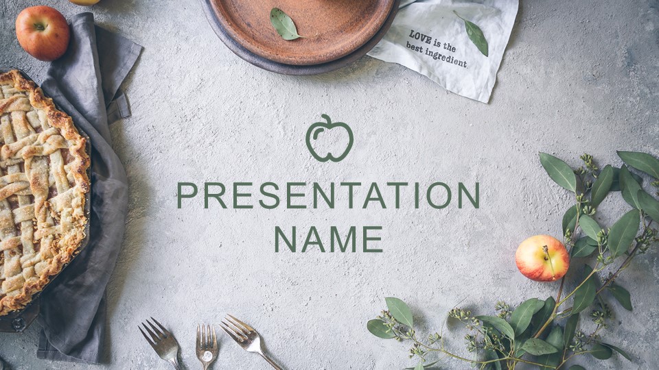 Presentation introduction about food - top photography angle ...