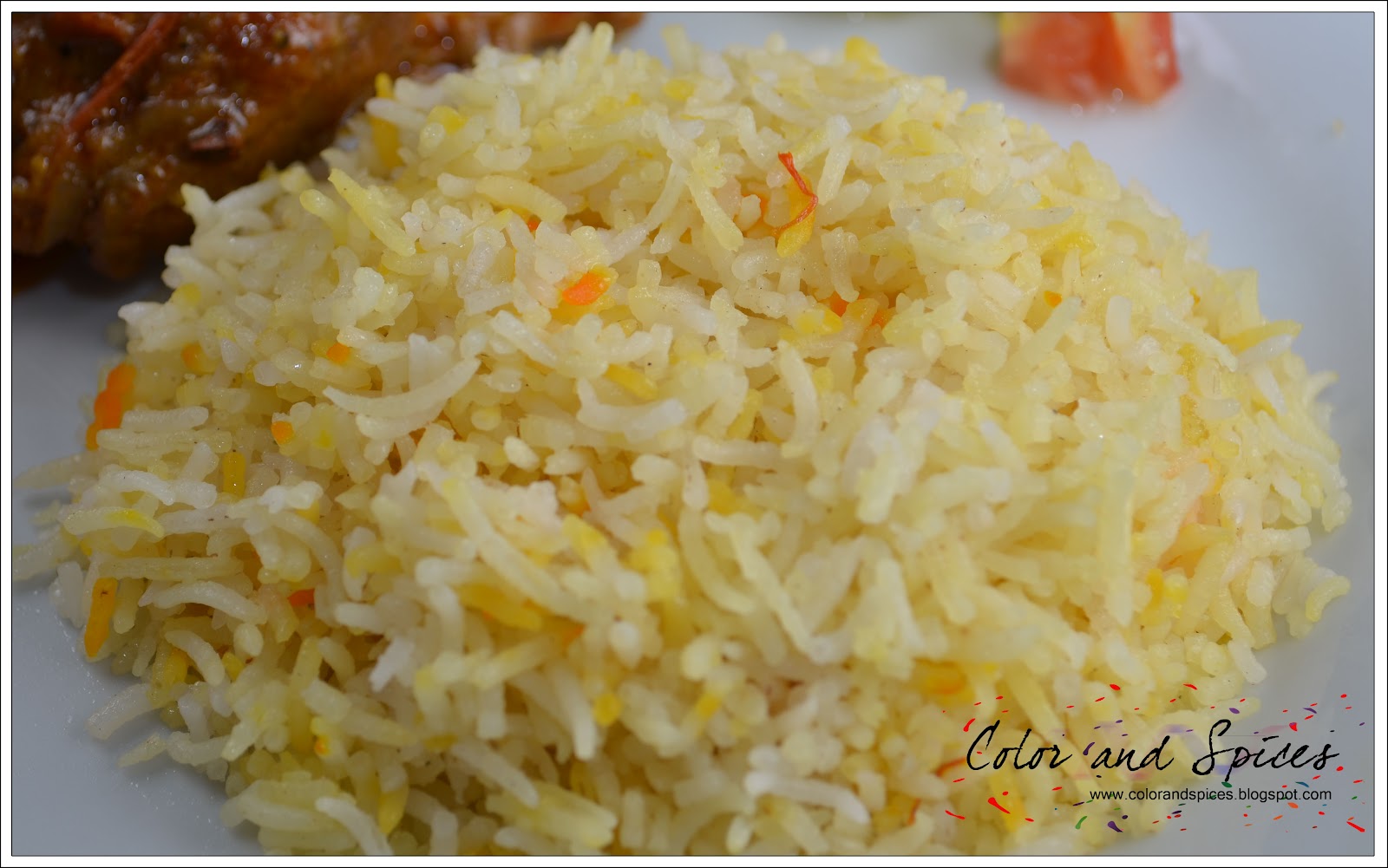 Color and Spices: Khushka Biryani