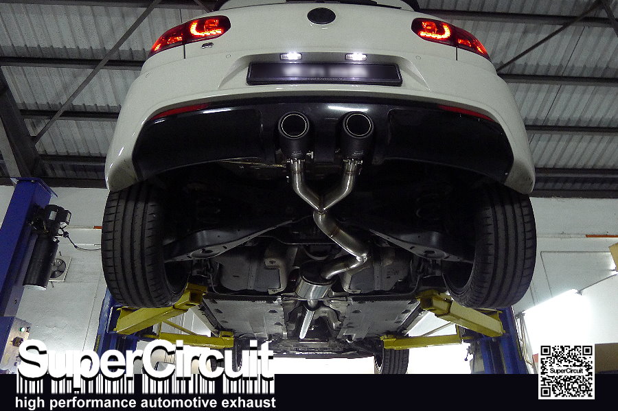 SUPERCIRCUIT Exhaust Pro Shop: Volkswagen Golf R (mk6) exhaust ...